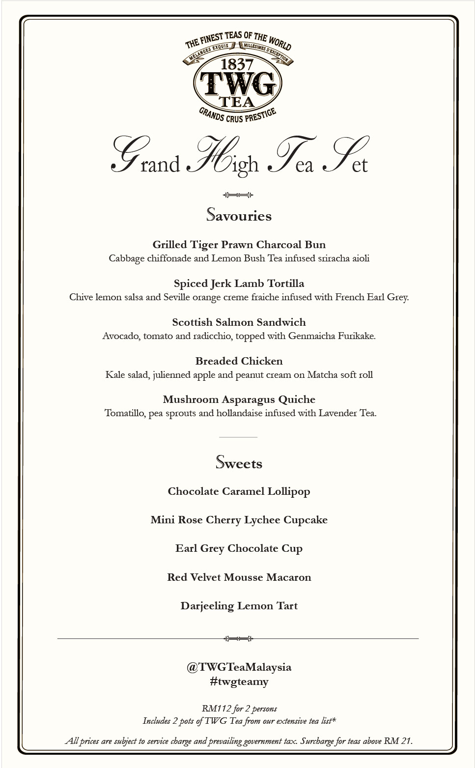 TWG Tea Summer Edition: Grand High Tea Set - Valiram Group