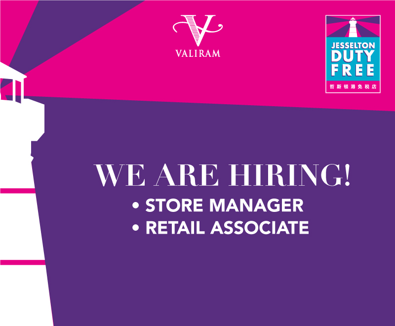 We Are Hiring at Jesselton Mall, Kota Kinabalu! - Valiram Group
