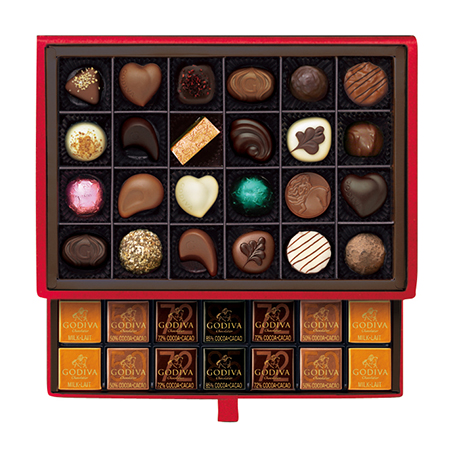 GODIVA Chocolate Luxury Gift Box Red 59pcs - Valiram Group